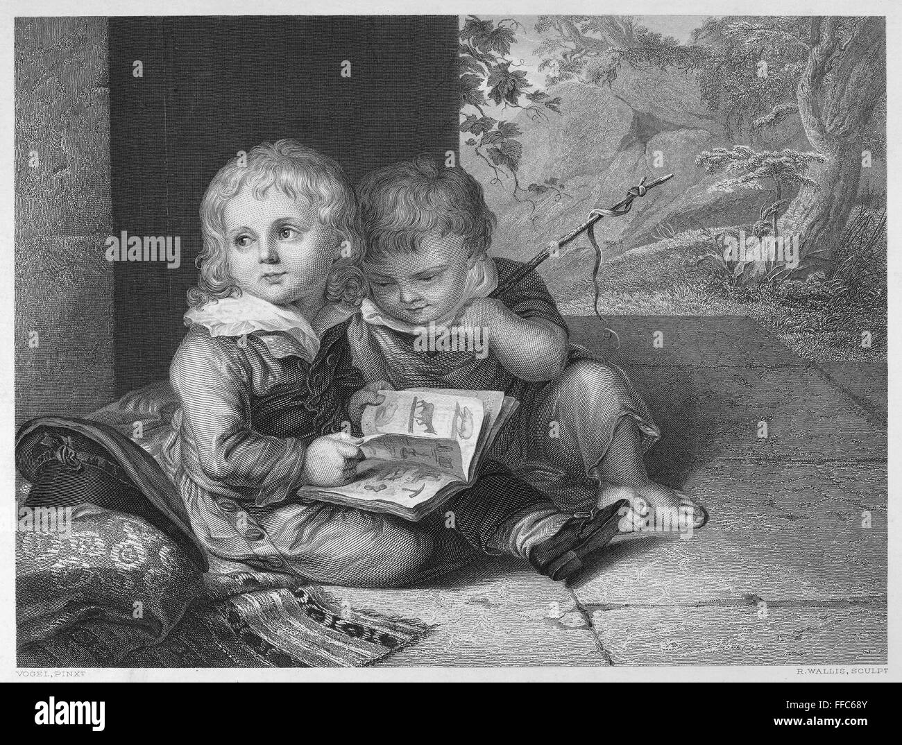 YOUNG BOYS, c1795. /n'The Brothers.' The sons of German painter ...