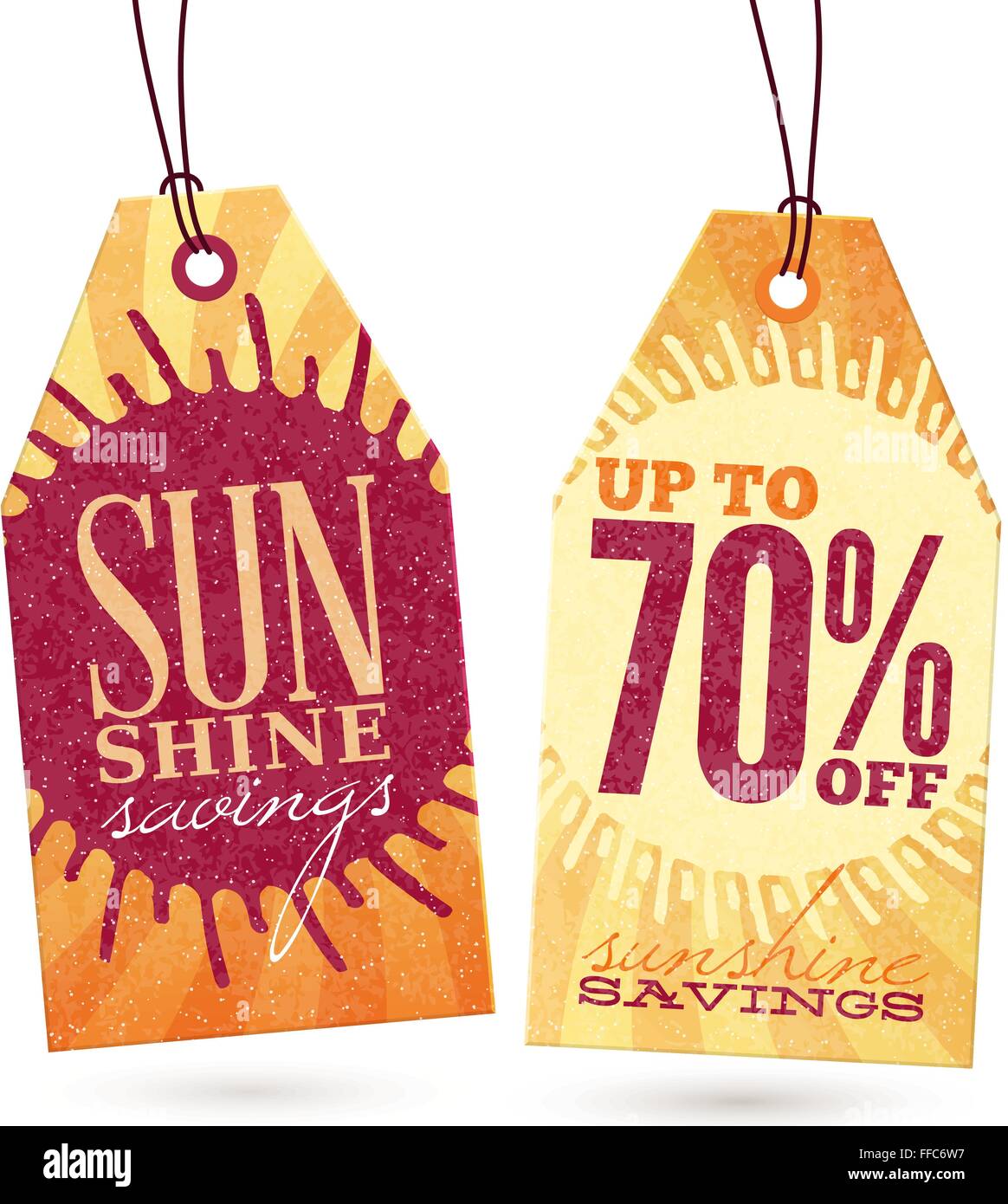 Vintage Summer Sales Related Hang Tags Stock Vector Image & Art - Alamy