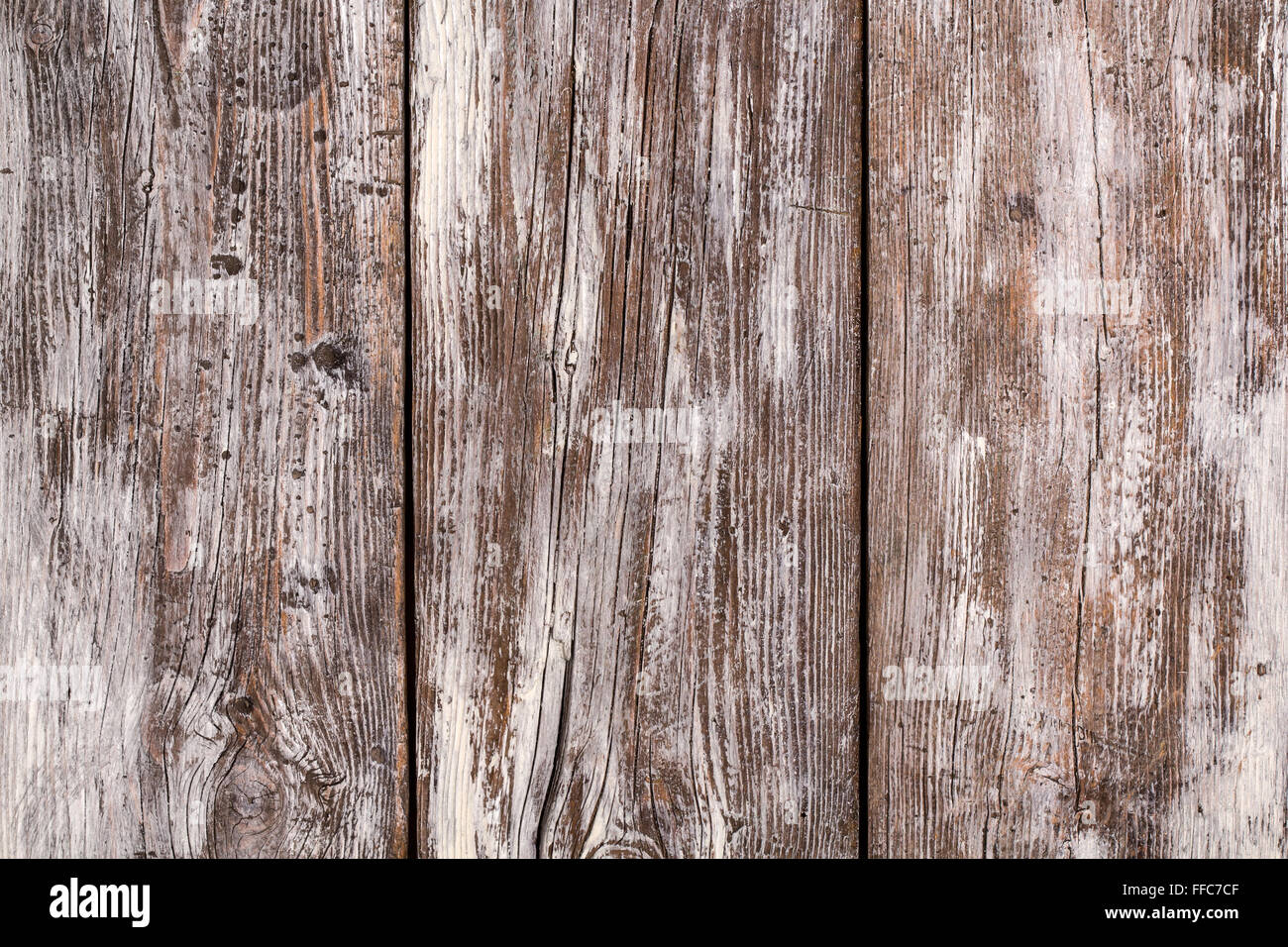 Rustic weathered wood background with white stain and grunge elements ...