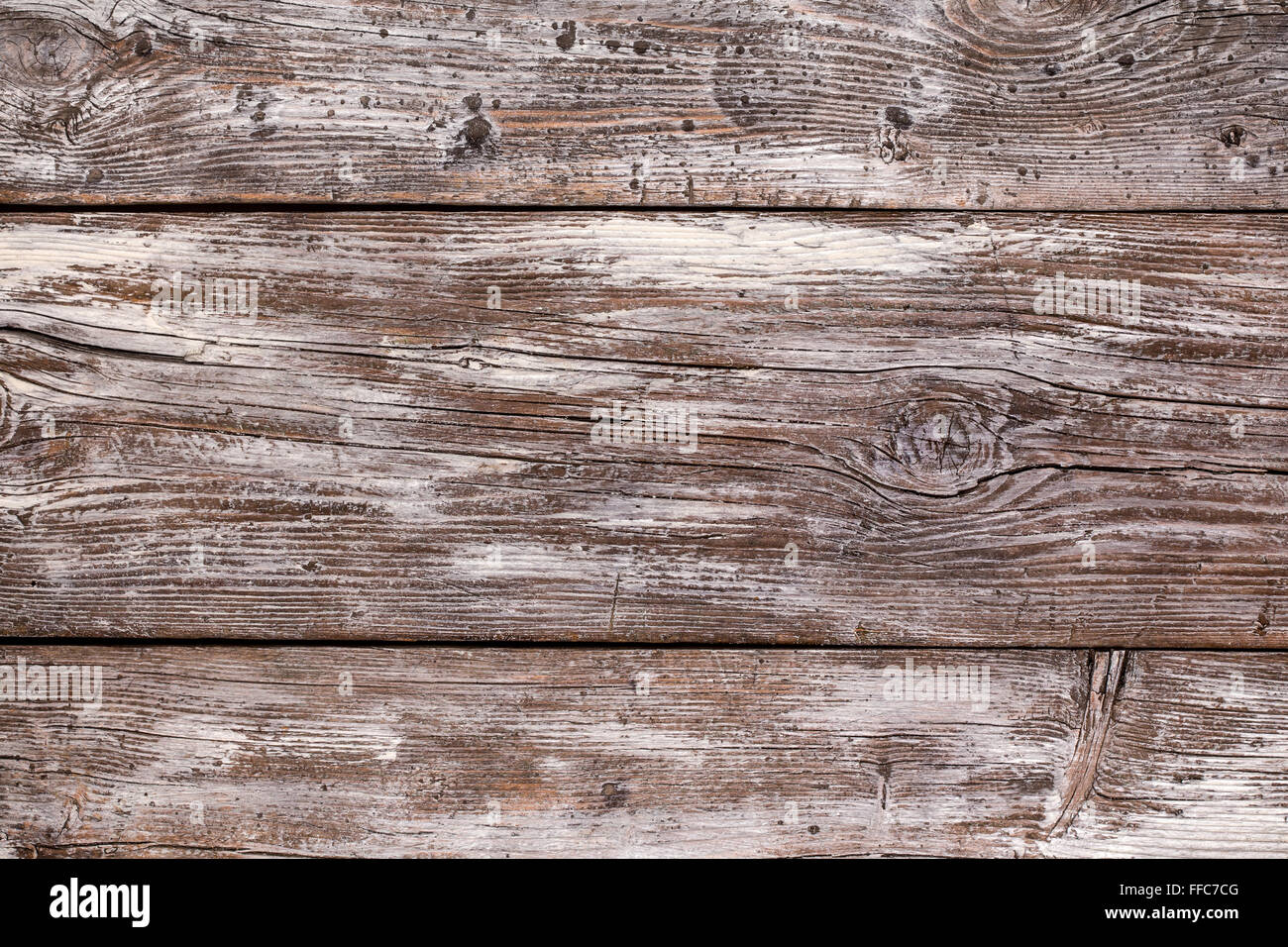 Rustic weathered wood background with white stain and grunge elements ...