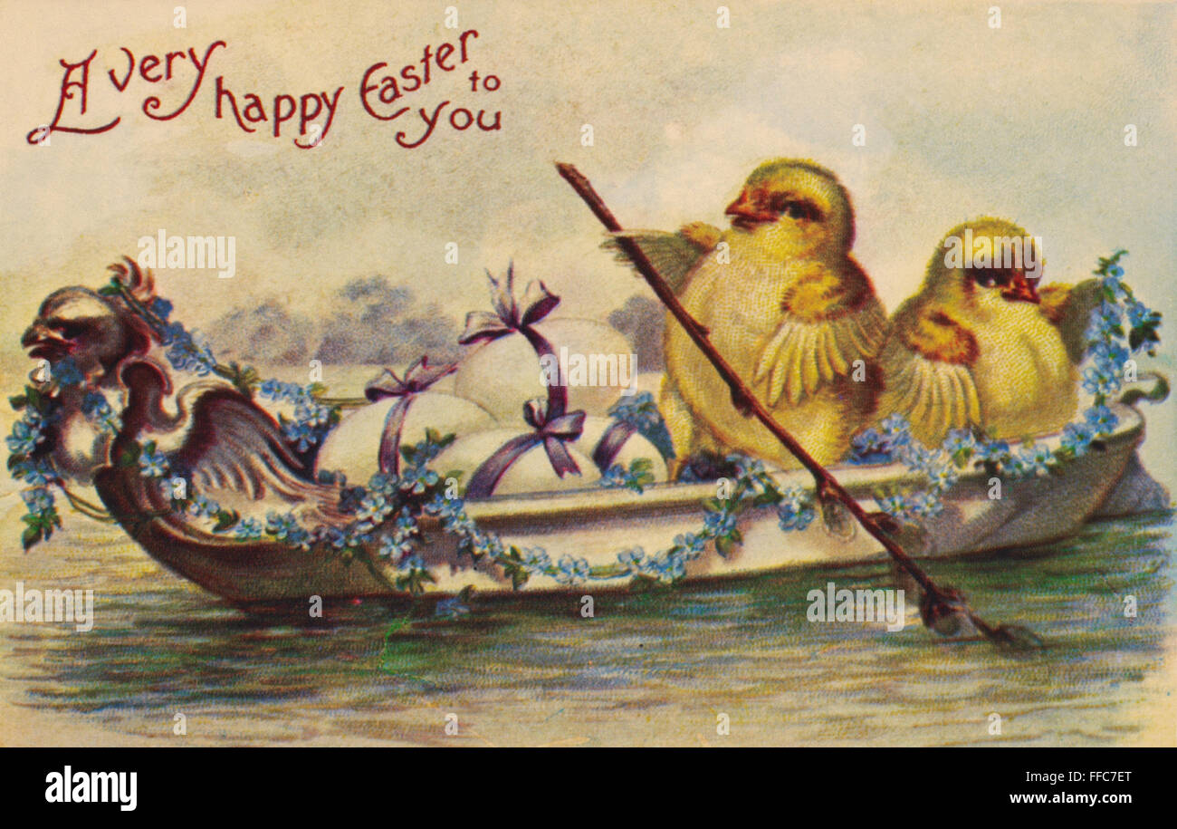 AMERICAN EASTER CARD. /nLate 19th century Stock Photo - Alamy
