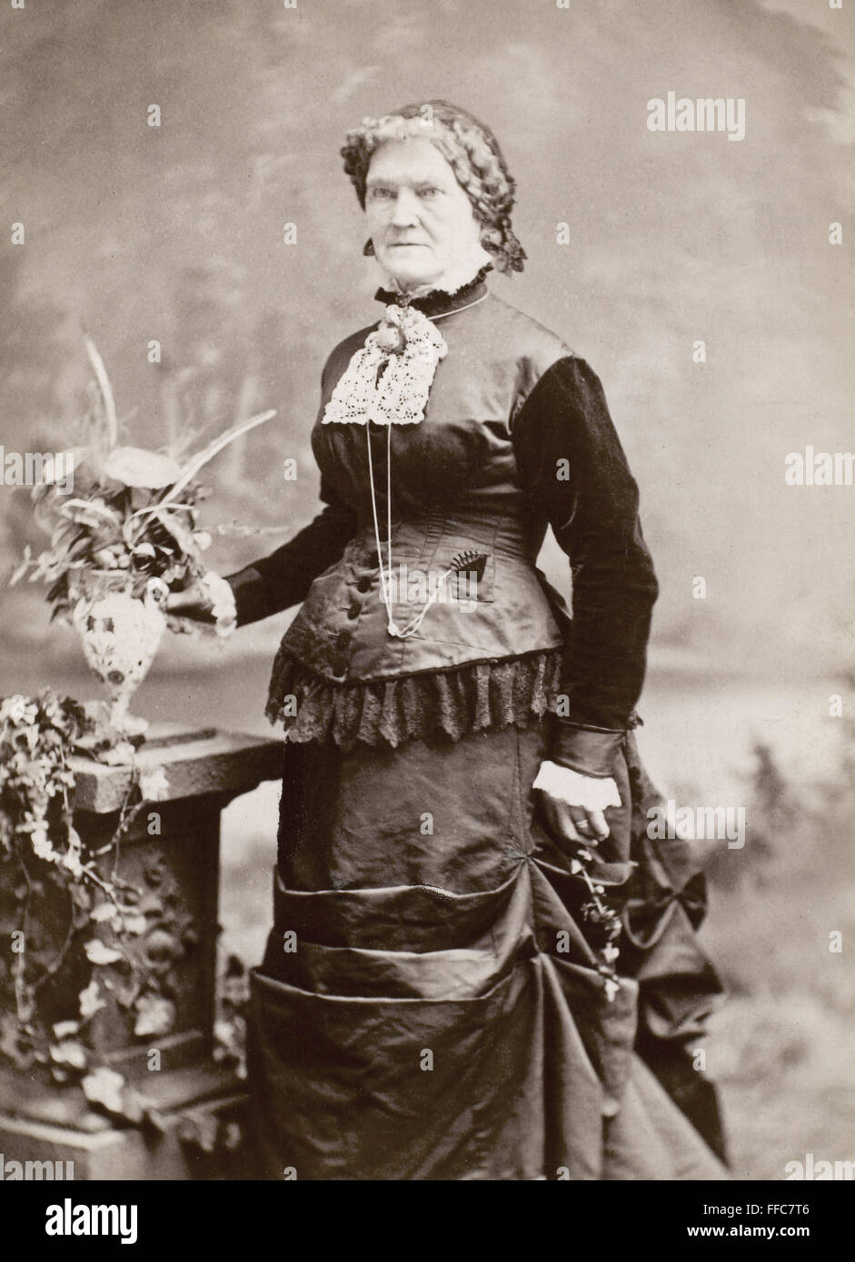 WOMEN'S FASHION, 1880s. /nOriginal cabinet photograph of Mrs. Robert ...