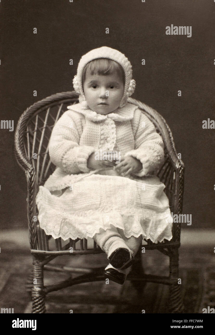 CHILD, c1900. /nCarte-de-visite photograph, Vienna, c1900 Stock Photo ...