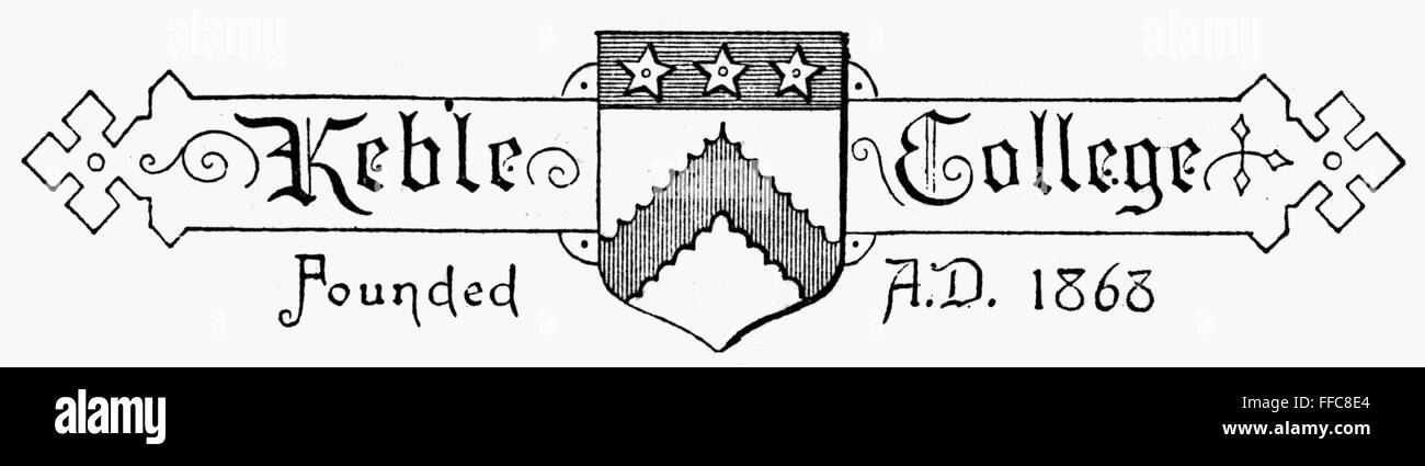 OXFORD: COAT OF ARMS. /nCoat of arms of Keble College, Oxford ...