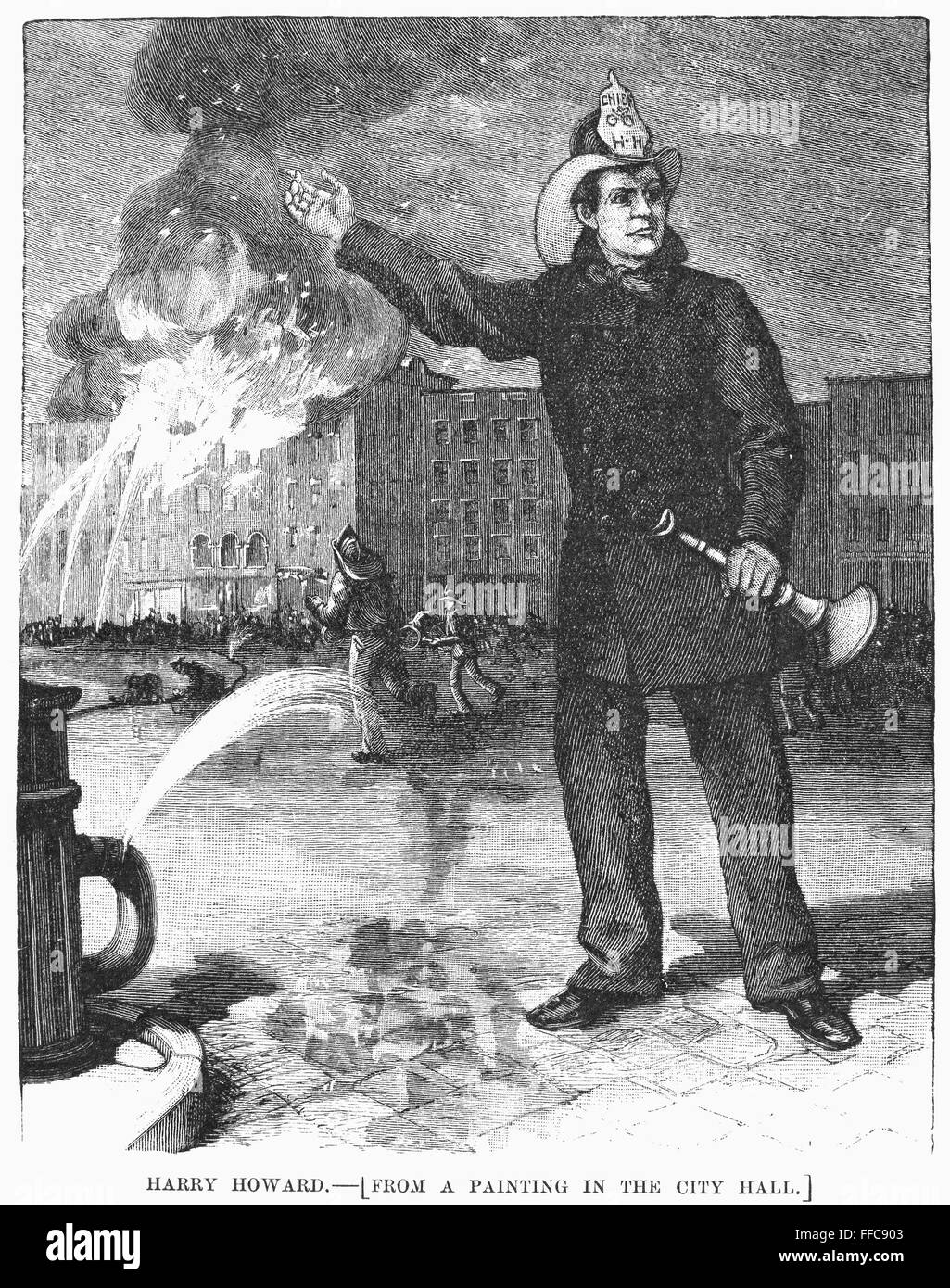 HARRY HOWARD (1822-1896). /nChief engineer, New York City Fire ...