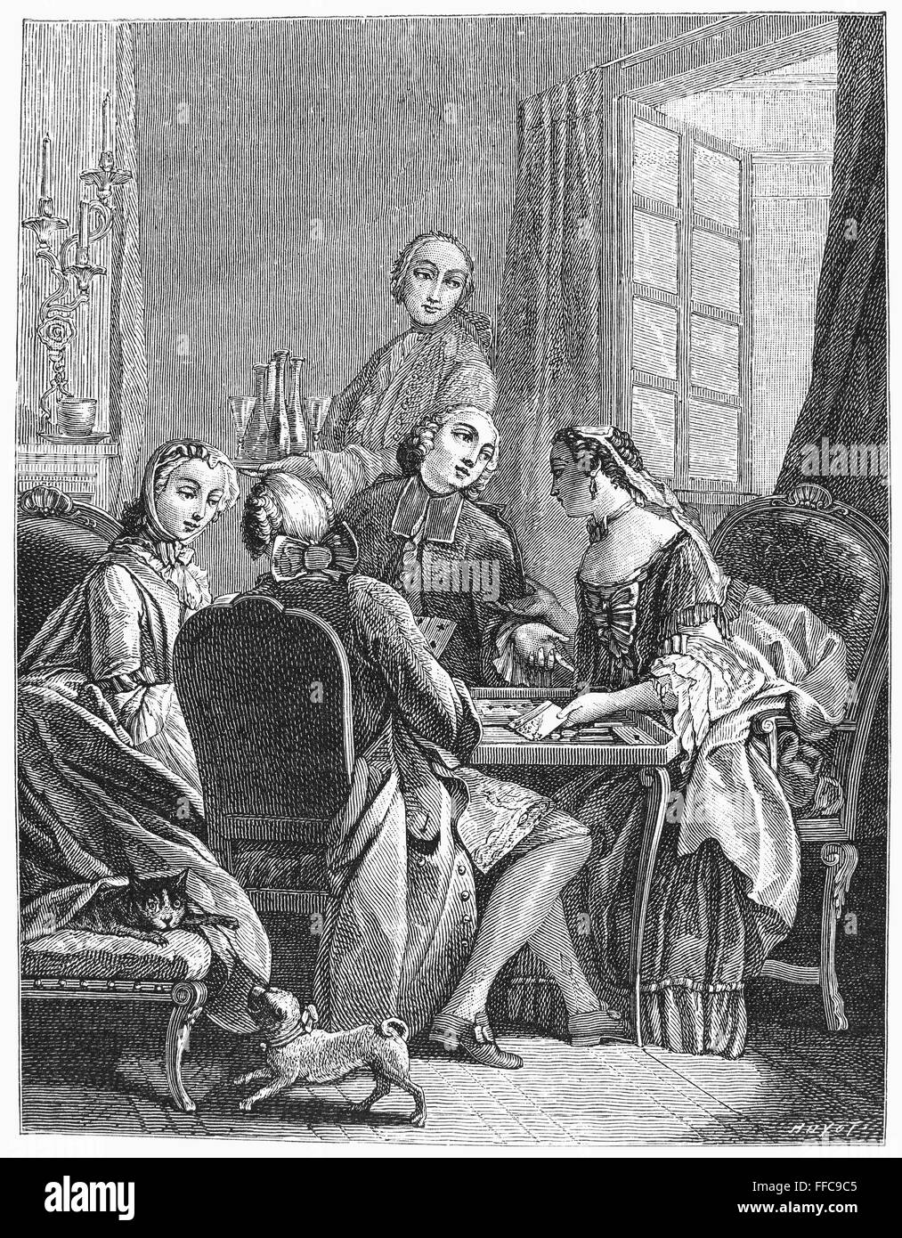 18th century salon Black and White Stock Photos & Images - Alamy