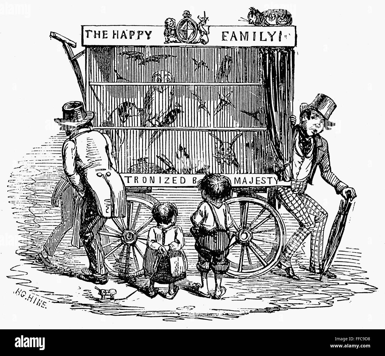 Family cartoon Black and White Stock Photos & Images - Alamy