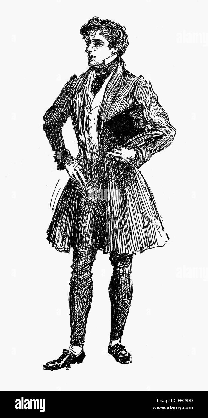 Fancy Dressed Man Drawing