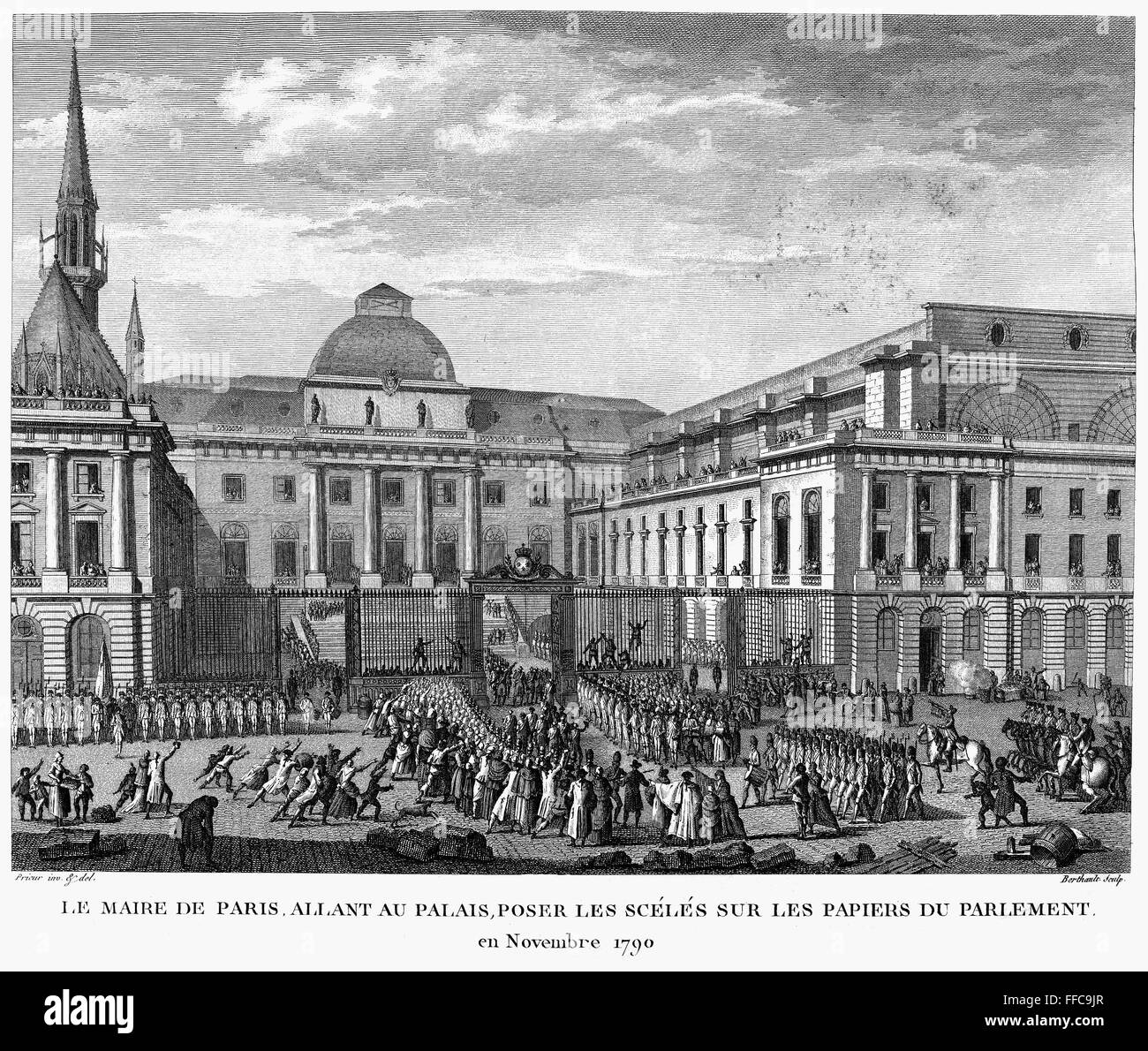 FRENCH REVOLUTION, 1790. /nThe Mayor of Paris, Jean-Sylvain Bailly ...