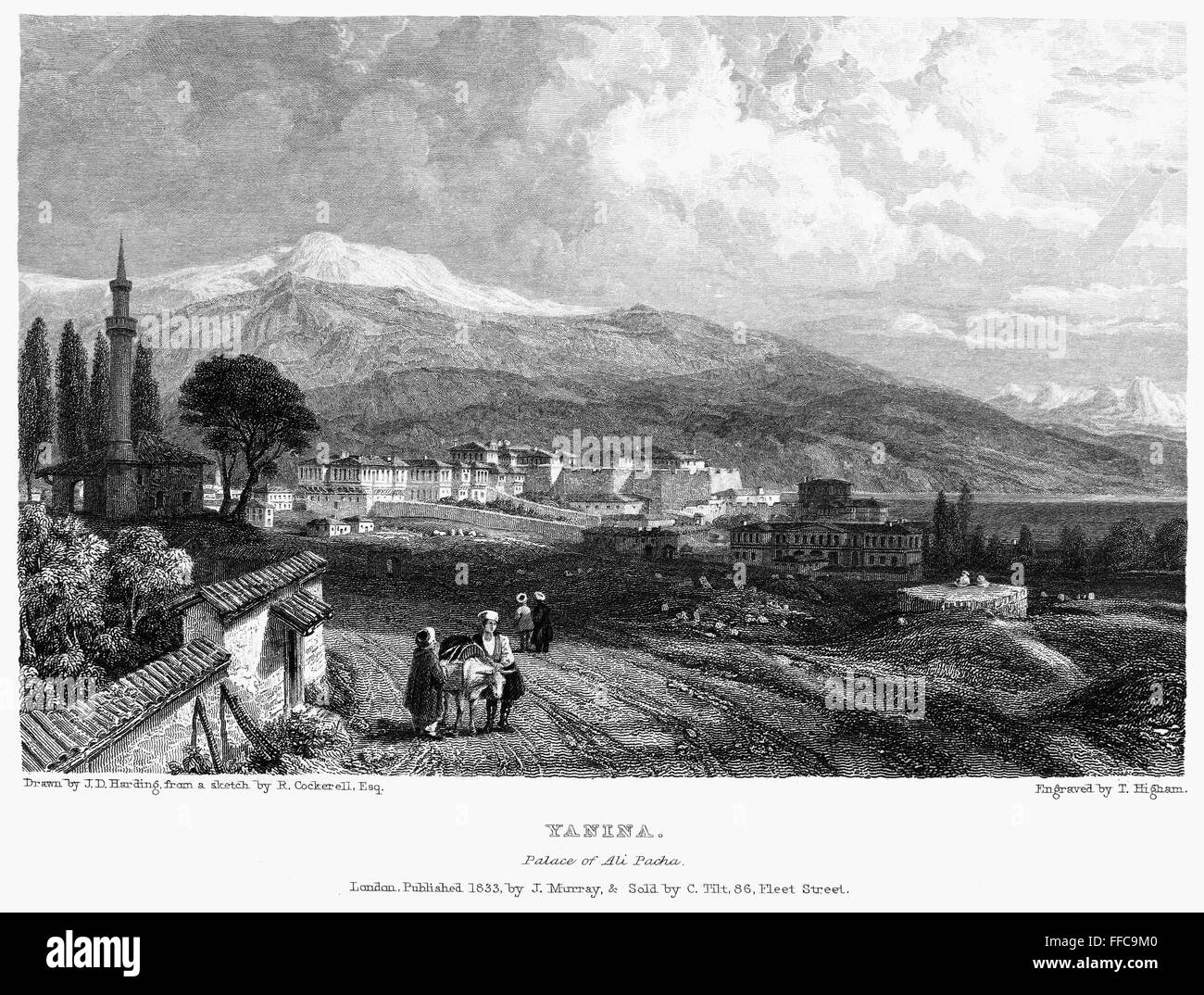 GREECE: YANINA, 1833. /nView of the city of Yanina, in Epirus in ...