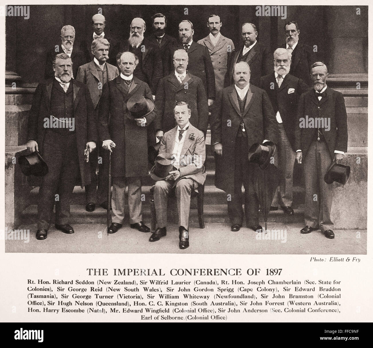 IMPERIAL CONFERENCE, 1897. /nMembers from every nation in the British ...