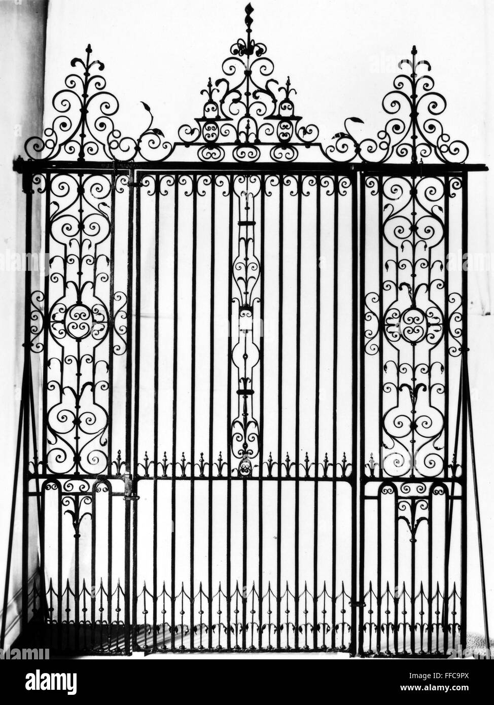 ENGLAND: IRON GATE, c1725. /nWrought-iron gate, early 18th century ...