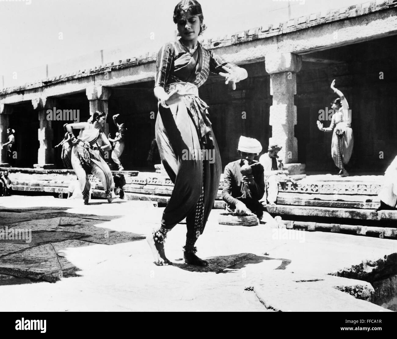 INDIA: COBRA DANCE, 1956. /nWoman performing the dance of the cobra at ...