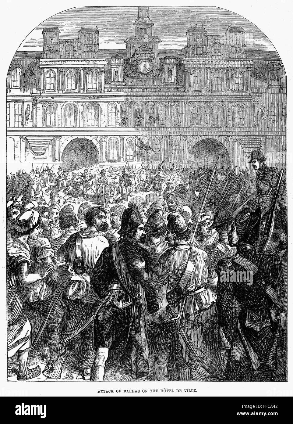 FRENCH REVOLUTION, 1794. /nAttack of Paul Barras' troops on the Hotel ...