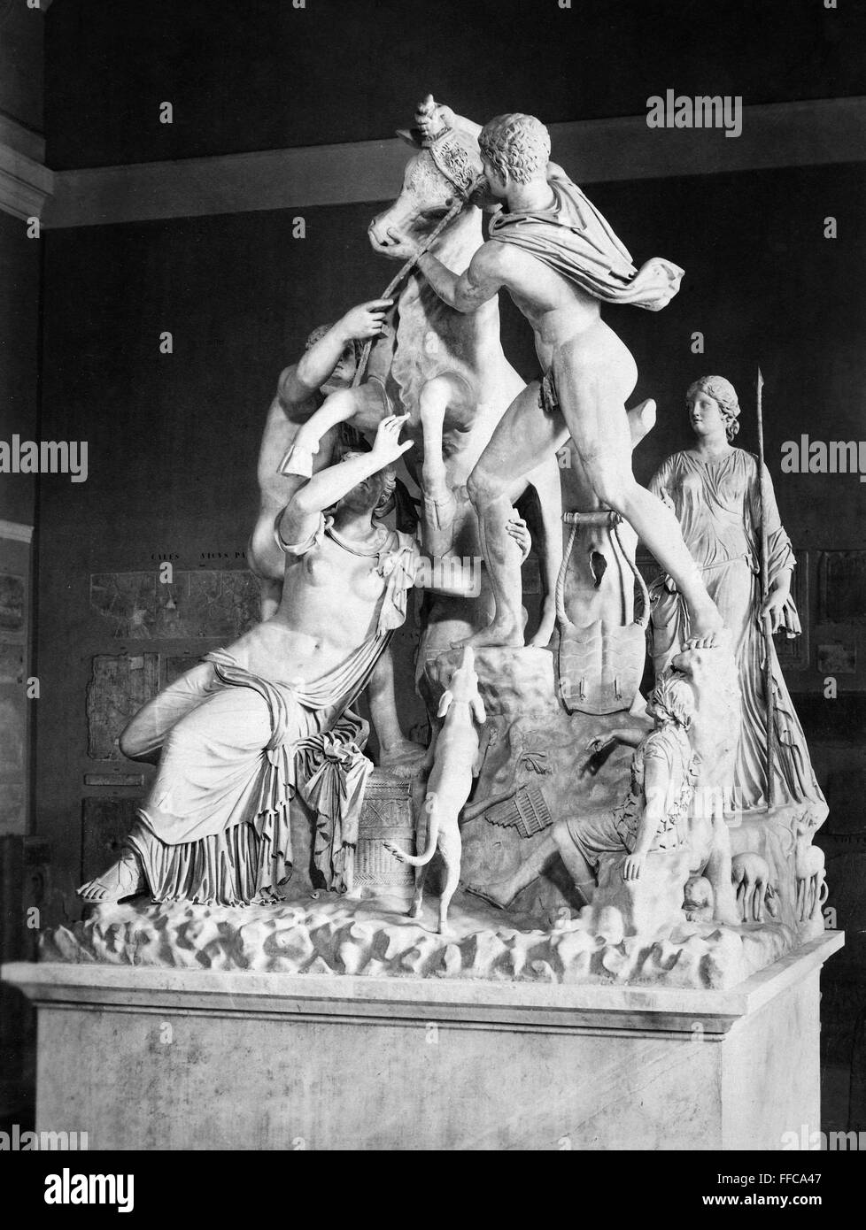 FARNESE BULL. /nThe Farnese Bull, depicting the myth of Dirce. Marble ...