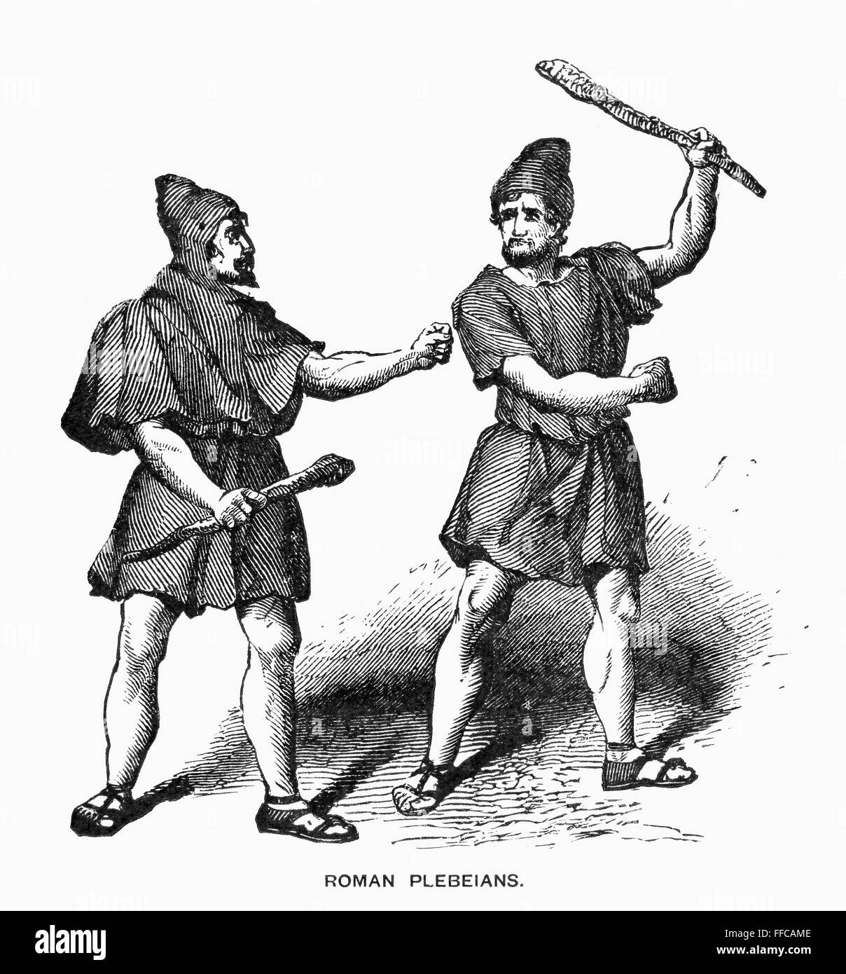 ROMAN PLEBEIANS. /nLower class citizens of ancient Rome. 19th century ...