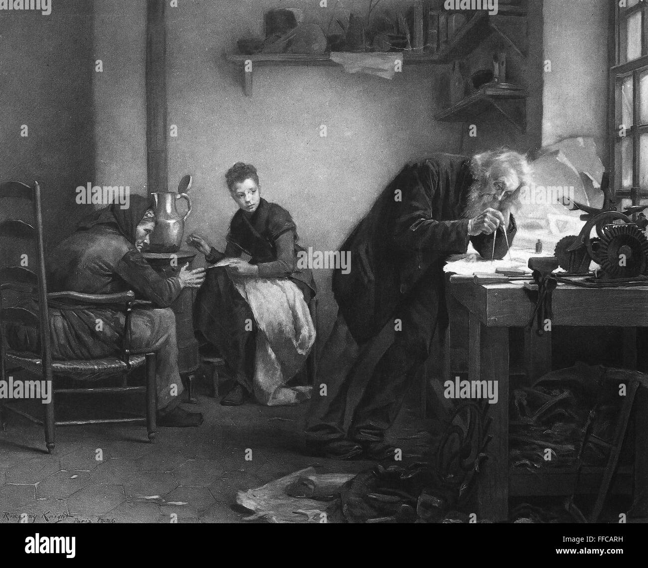 INVENTOR, 19th CENTURY. /nLithograph, 19th century Stock Photo - Alamy