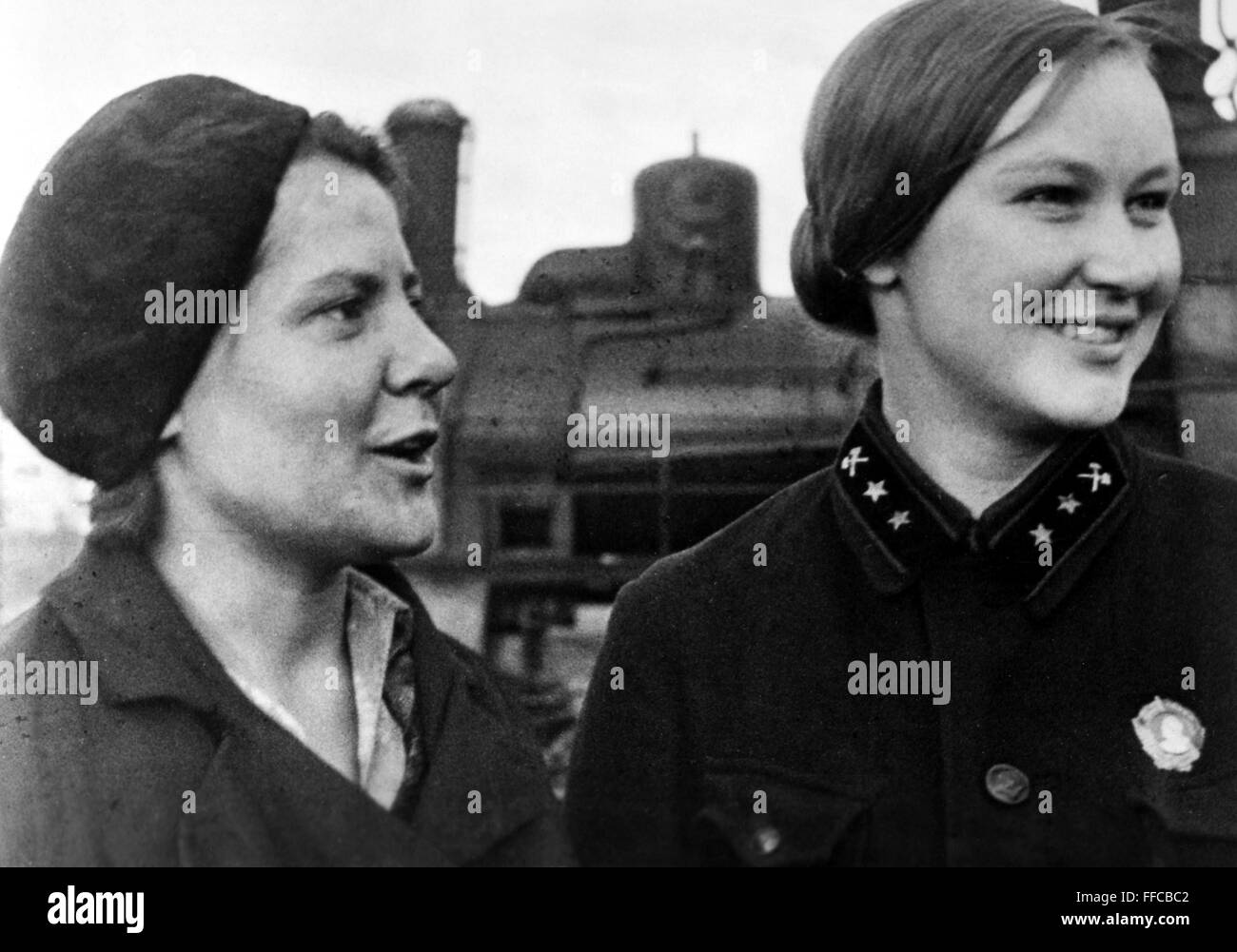 'THE SOVIET WOMAN,' 1940s. /nZinaida Troitskaya (right), the first ...
