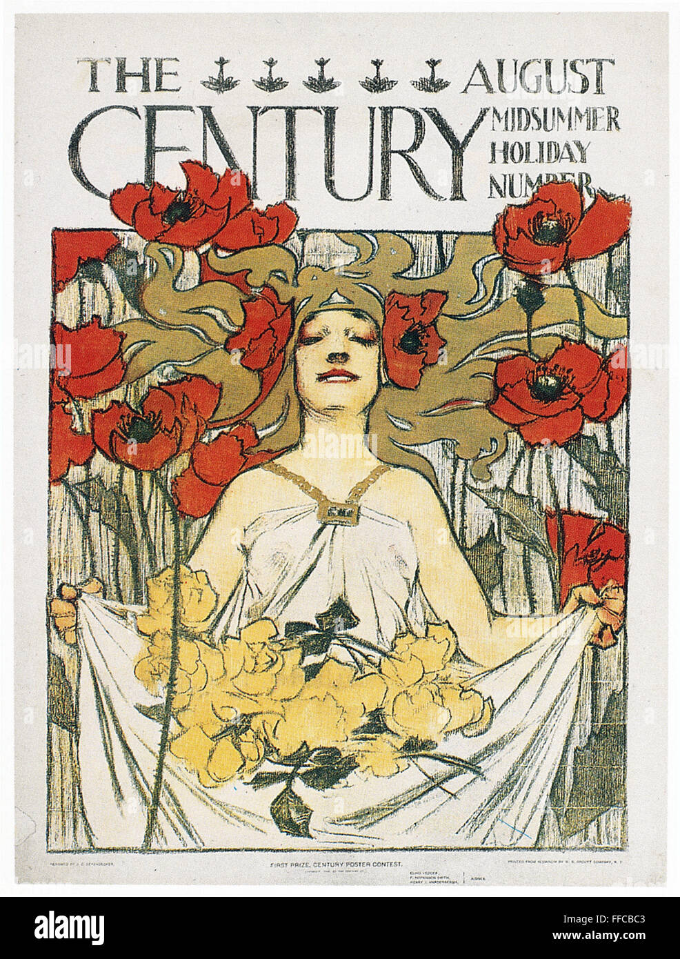 MAGAZINE: CENTURY, 1896. /n'Century' magazine cover. Lithograph, 1896 ...