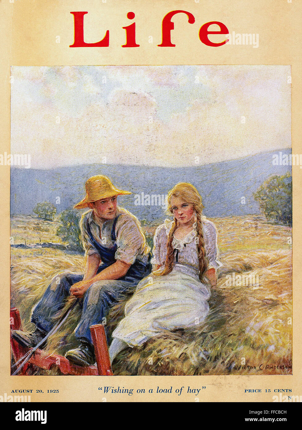 MAGAZINE: LIFE, 1925. /n'Life' magazine cover, 20 August 1925 Stock ...