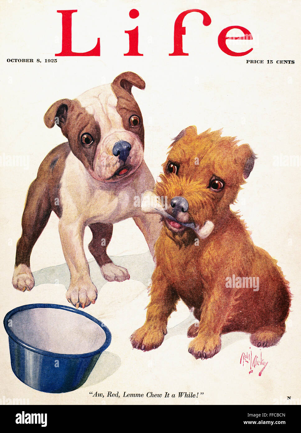 MAGAZINE: LIFE, 1925. /n'Life' magazine cover, 8 October 1925 Stock ...