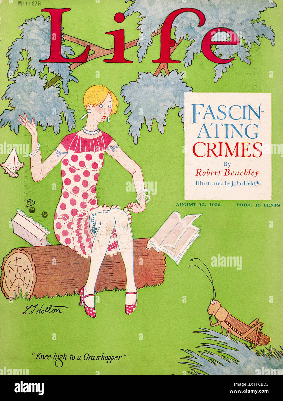 MAGAZINE: LIFE, 1926. /n'Life' magazine cover, 12 August 1926 Stock ...