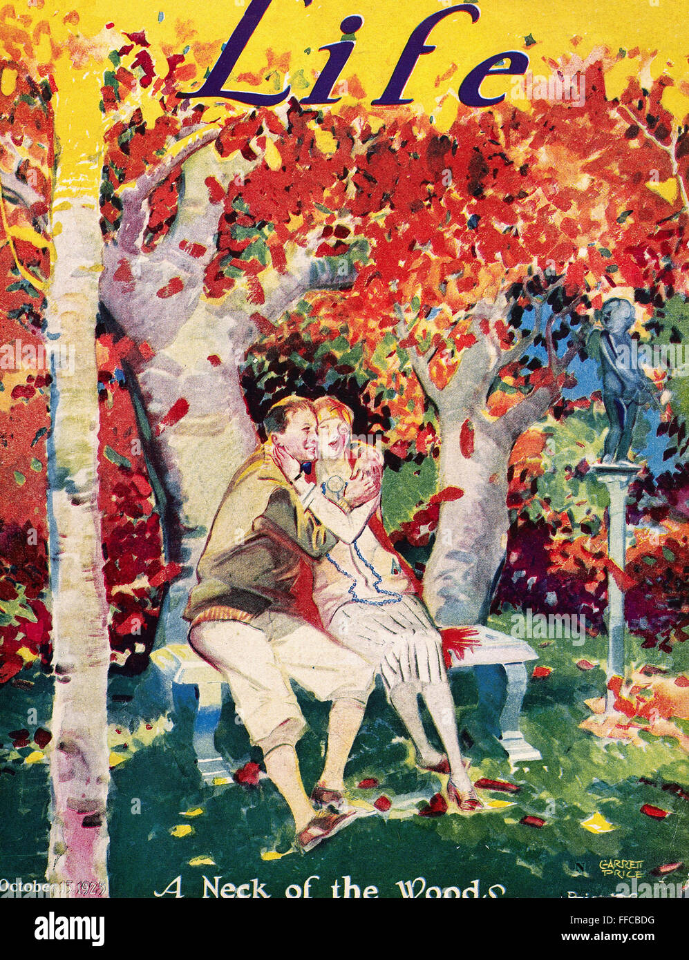 MAGAZINE: LIFE, 1925. /n'Life' magazine cover, 15 October 1925 Stock ...