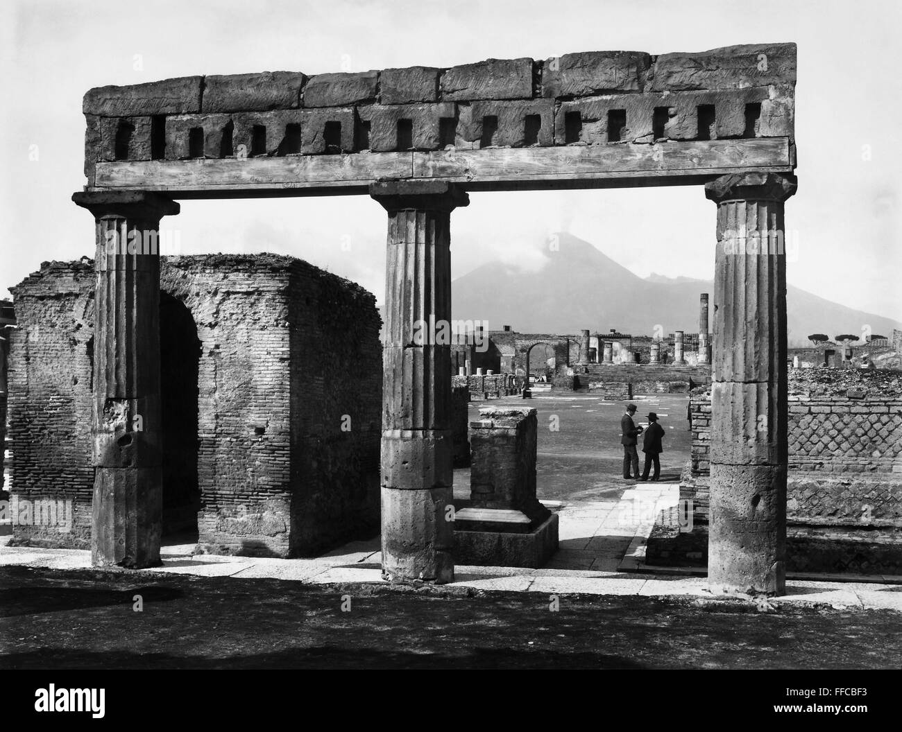 POMPEII: FORUM, c1900. /nView of the Forum at Pompeii, Italy, with the ...