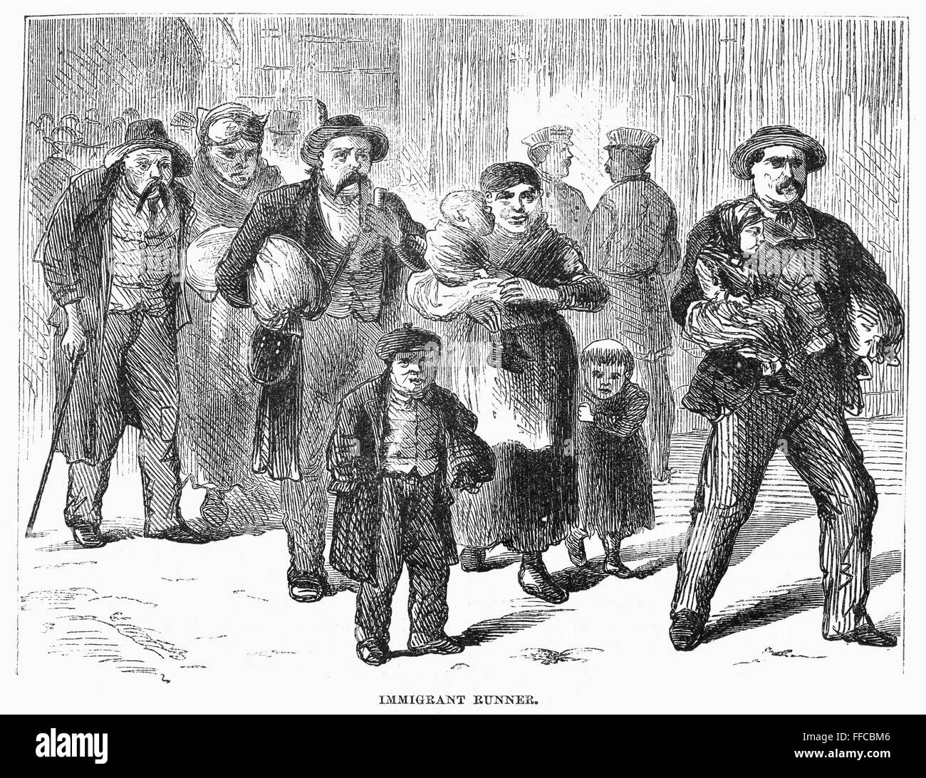 NEW YORK: IMMIGRANTS, 1871. /nRecently arrived immigrants at Castle ...