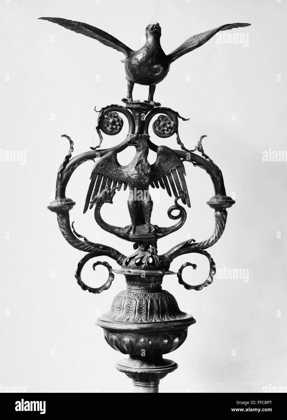 FIRE HOLDER, 13th CENTURY. /nOrnamented fire holder at the Palace of ...