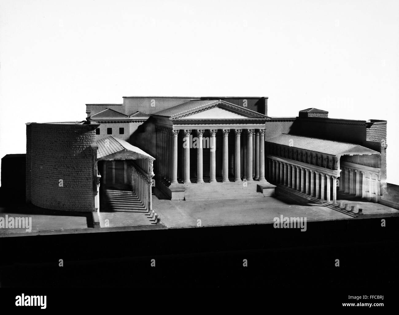 ROME: TEMPLE OF MARS. /nModel of the Temple of Mars Ultor at the Forum ...