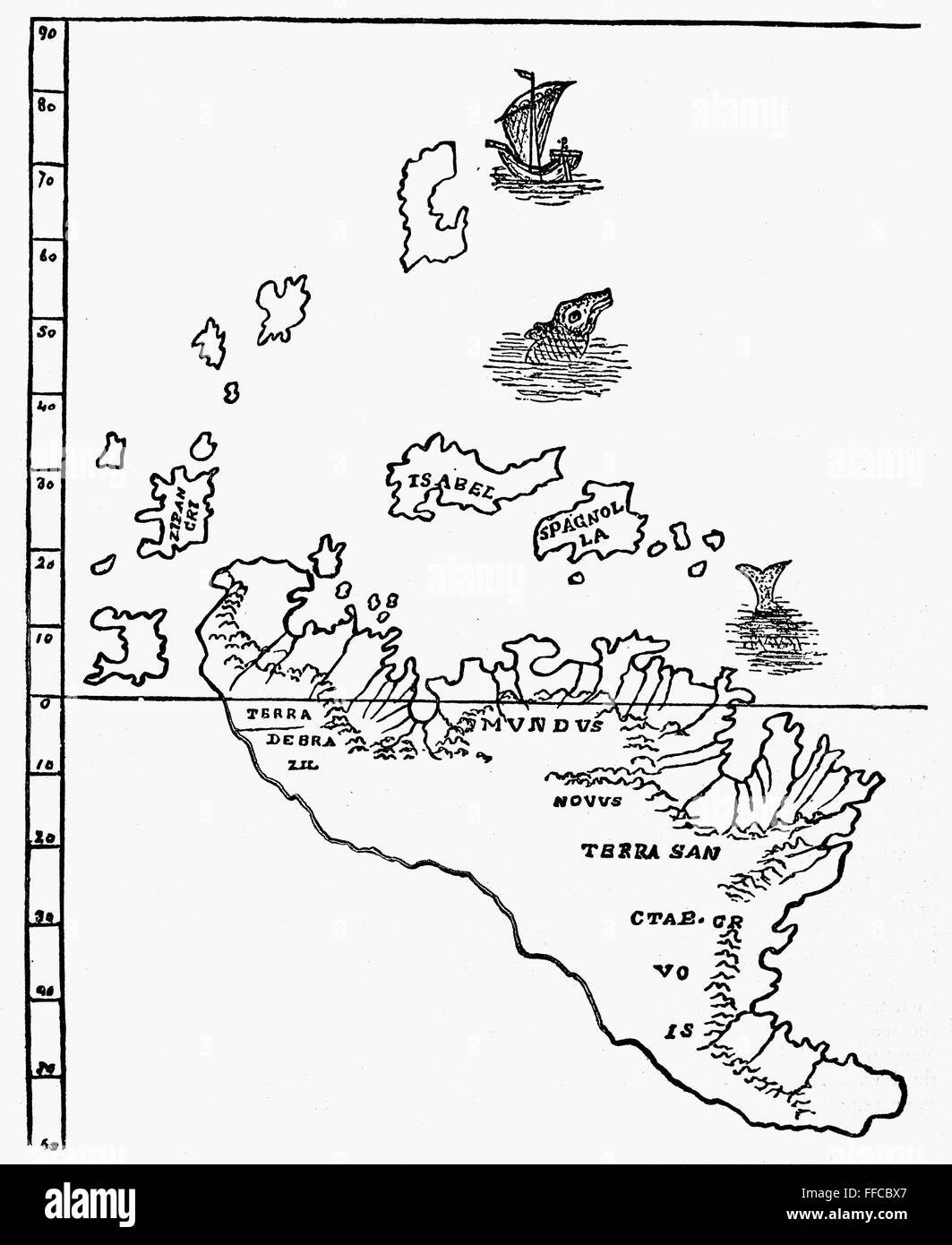1510 map of new world hi-res stock photography and images - Alamy