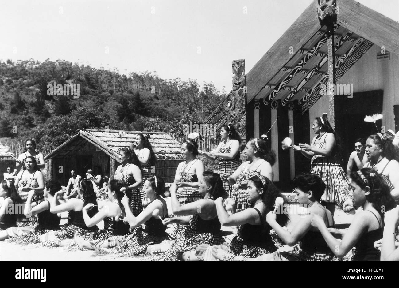 NEW ZEALAND: MAORI DANCE. /nA traditional Maori poi dance is performed ...