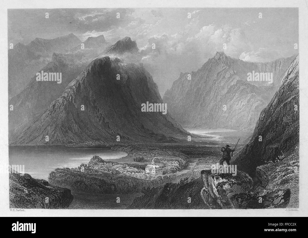 IRELAND: DELPHI LODGE. /nView overlooking Delphi Lodge, near Leenane in ...