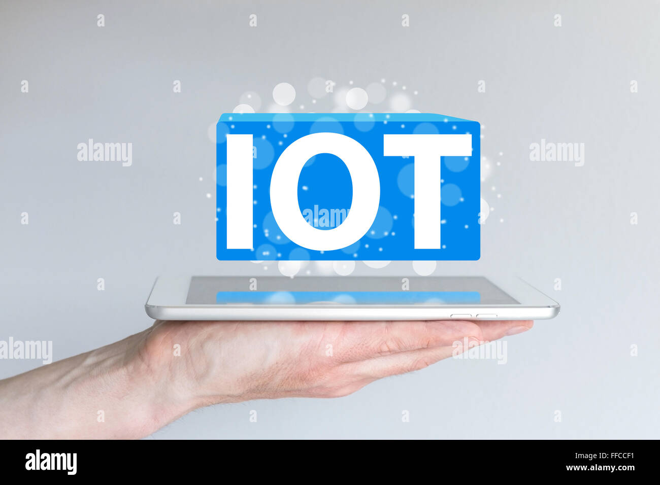 IOT (internet of things) concept and information technology background ...