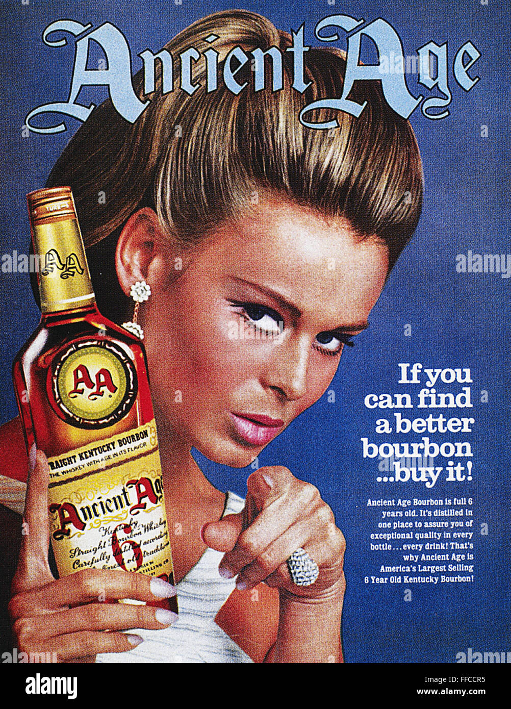 ANCIENT AGE AD, 1967. /nAmerican advertisement for Ancient Age Kentucky ...