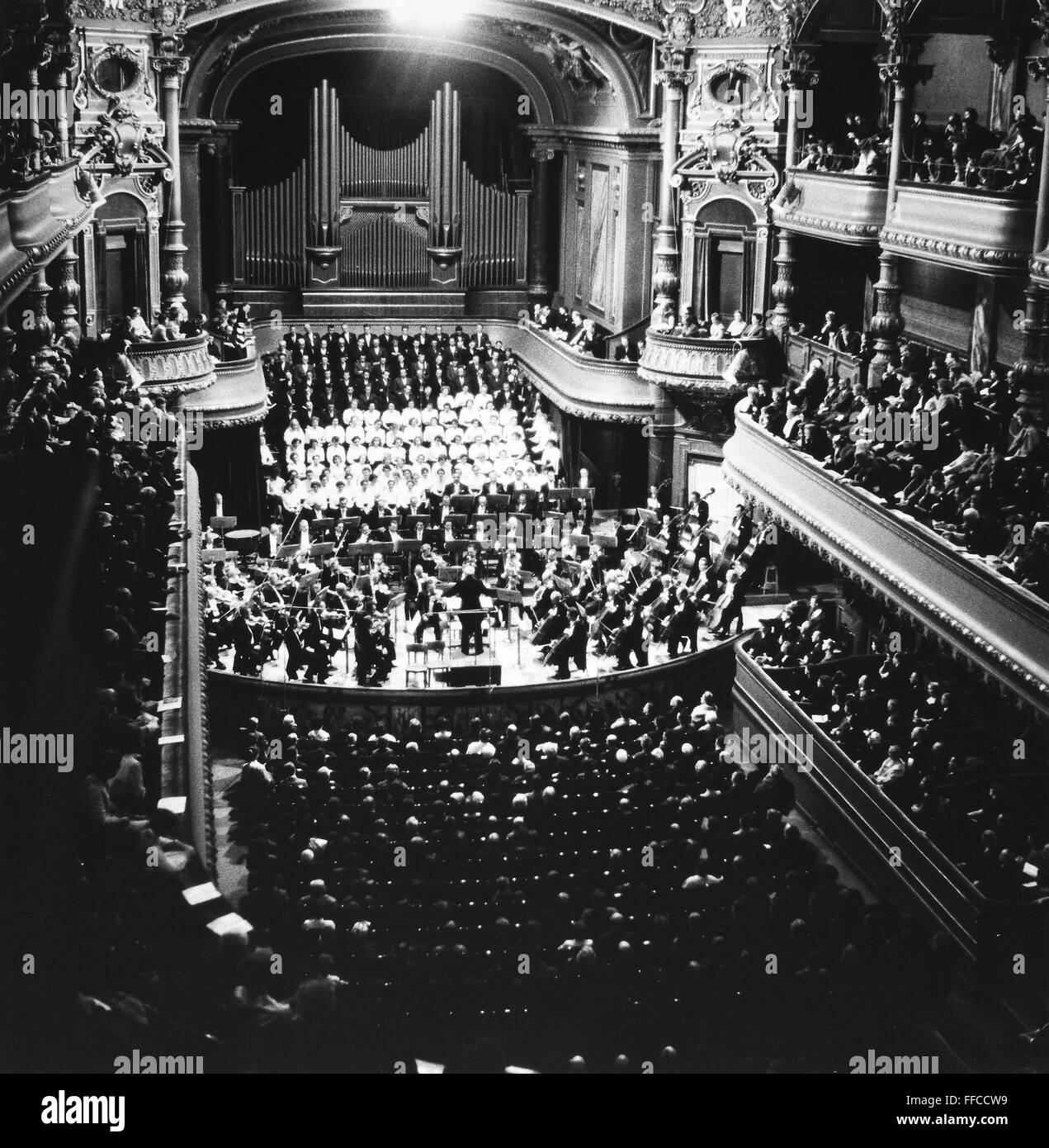 GENEVA: VICTORIA HALL. /nConcert conducted by Ernest Ansermet at ...