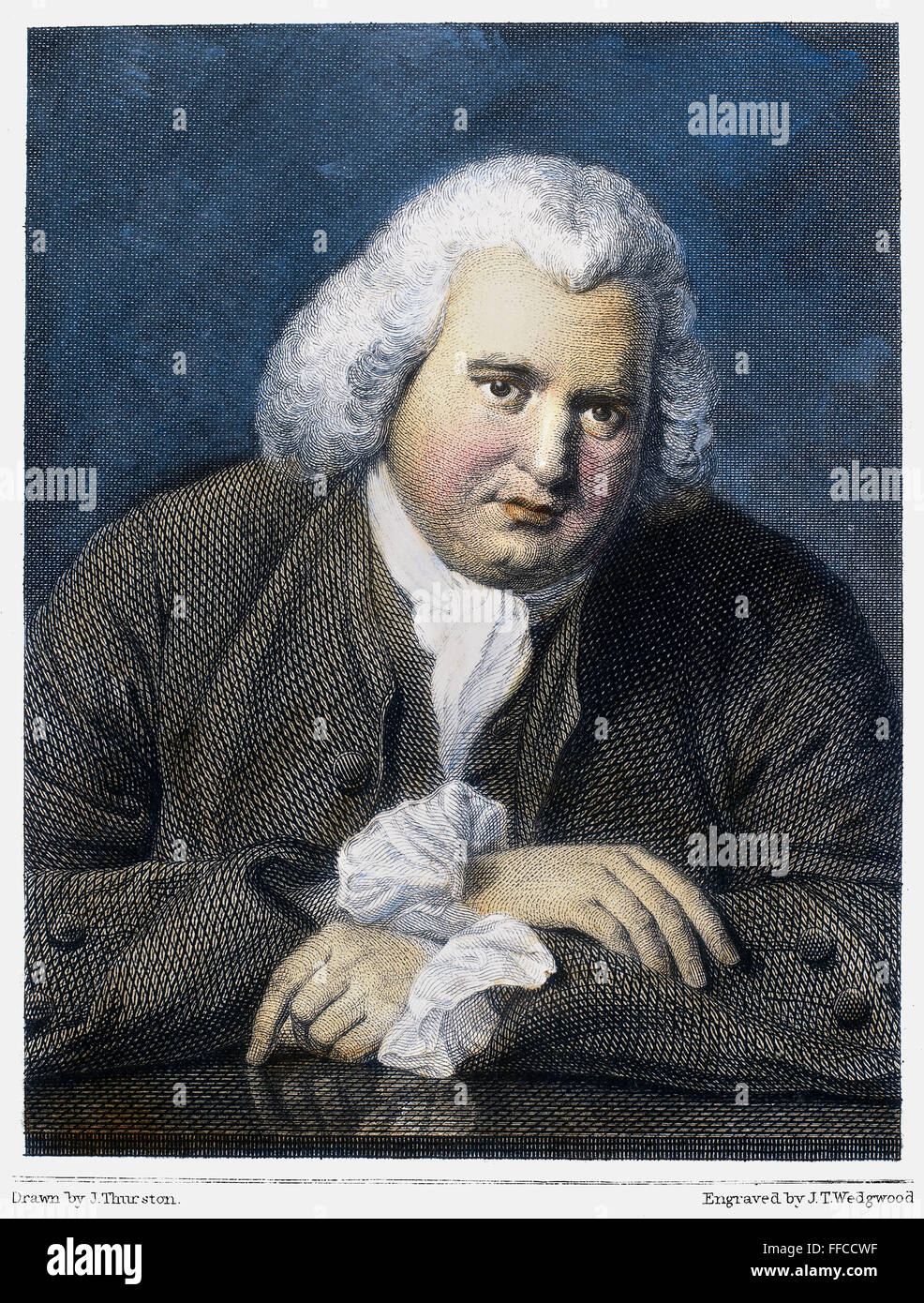 ERASMUS DARWIN (1731-1802). /nEnglish physician and poet. Line ...