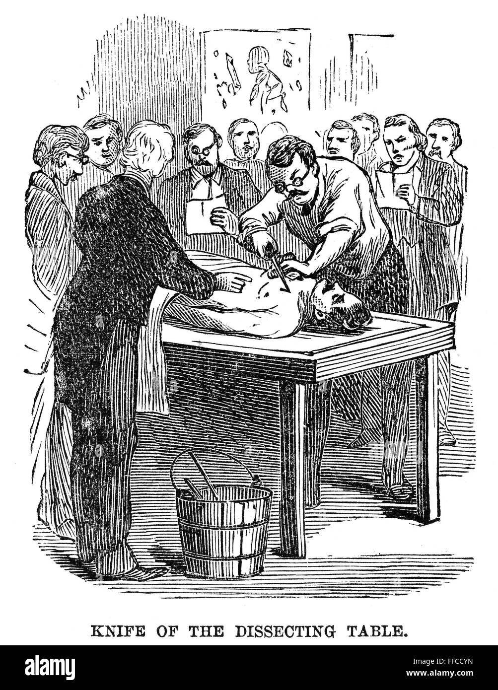 HOSPITAL: DISSECTION. /nKnife of the dissecting table at an American ...