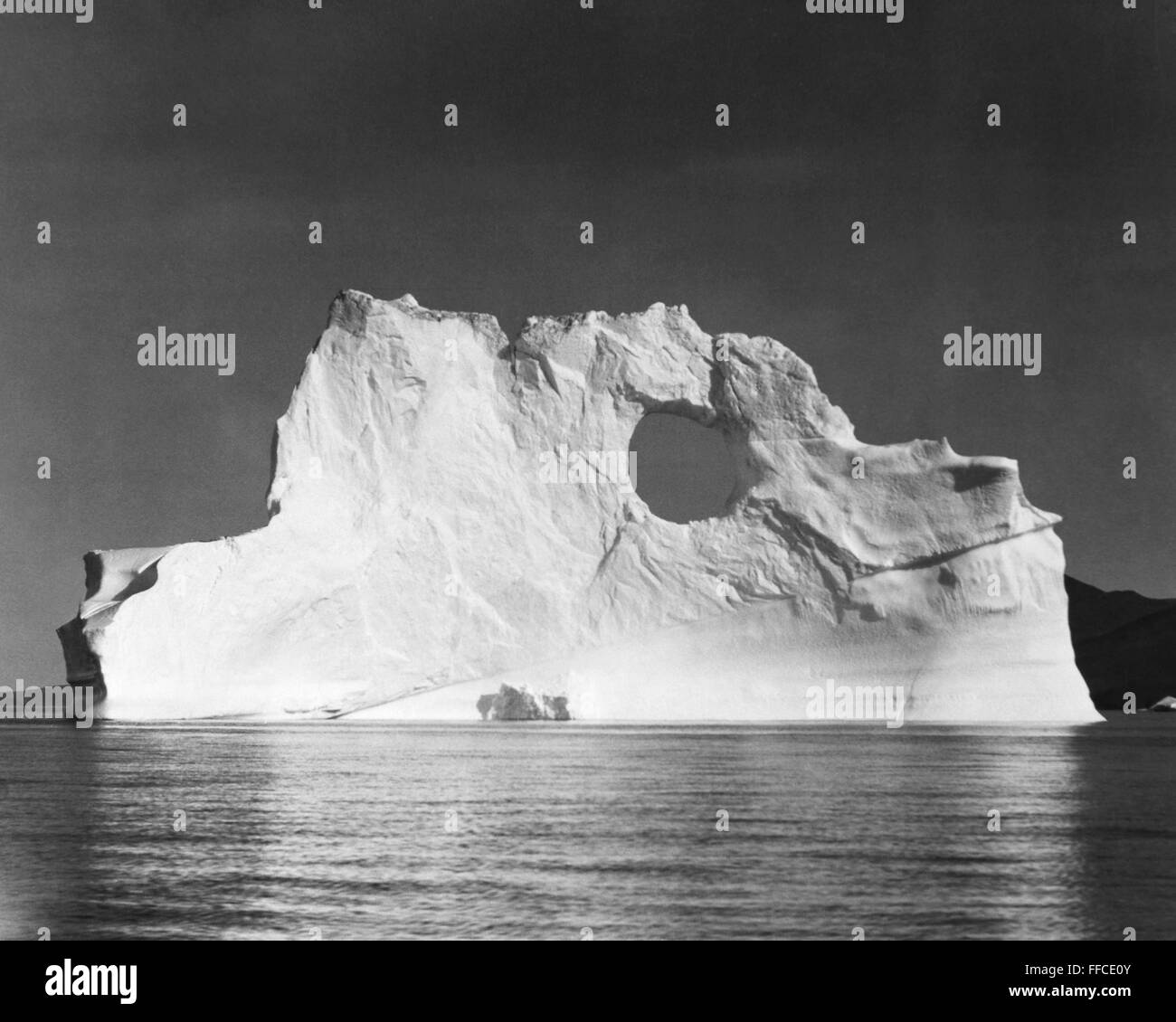 ICEBERG, 1943. /nAn iceberg in the Arctic Ocean. Photograph, 1943 Stock ...