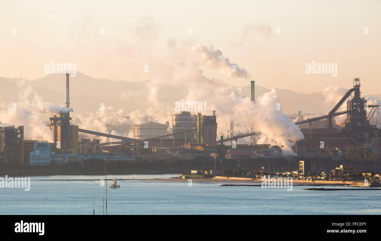 POSCO, Feb 10, 2016 : A plant of South Korea's steel maker, POSCO, is ...