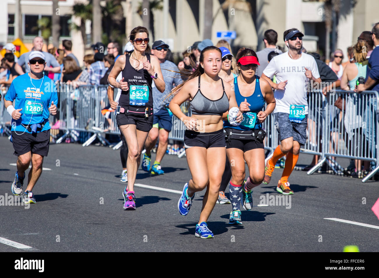 Thousands of runners attended to the 20th Surf City Marathon 2016 in ...