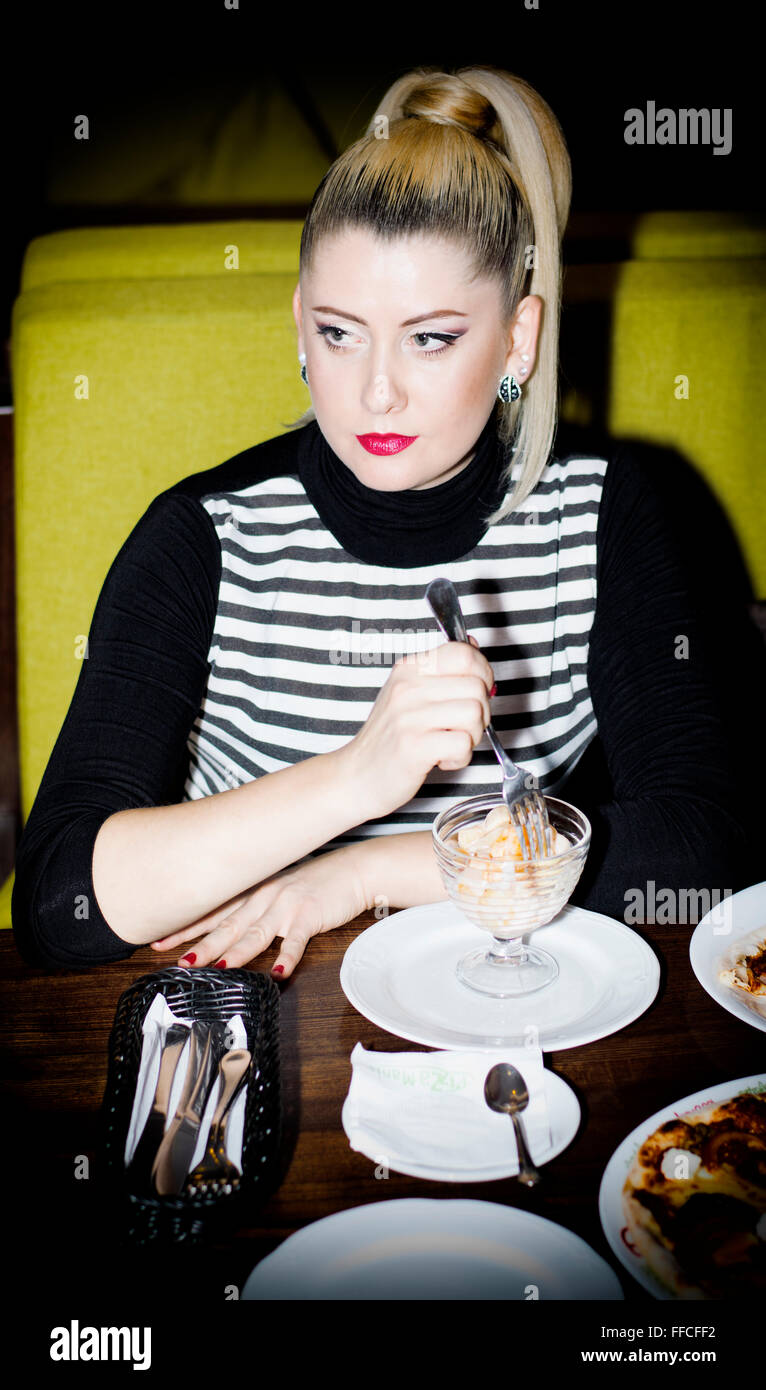 Pushing table hi-res stock photography and images - Alamy