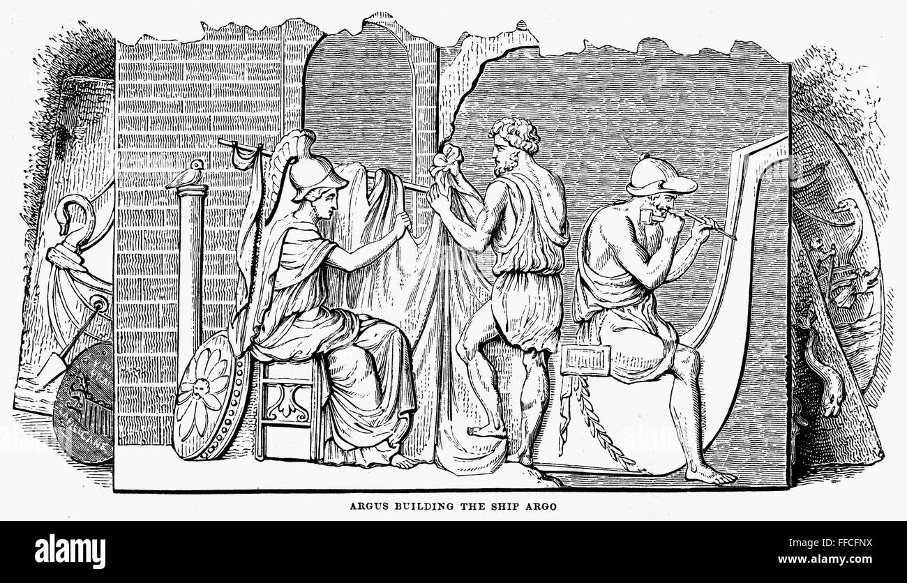 BUILDING THE ARGO. /nArgus (right) building the Argo, while Athena ...