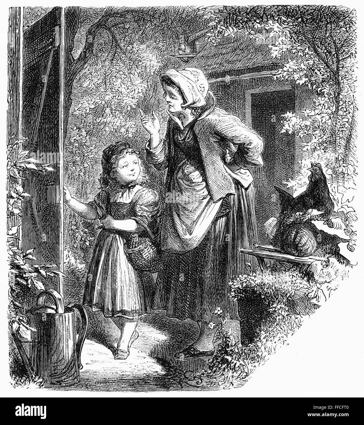LITTLE RED RIDING HOOD. /nMother sends her daughter to bring food to ...