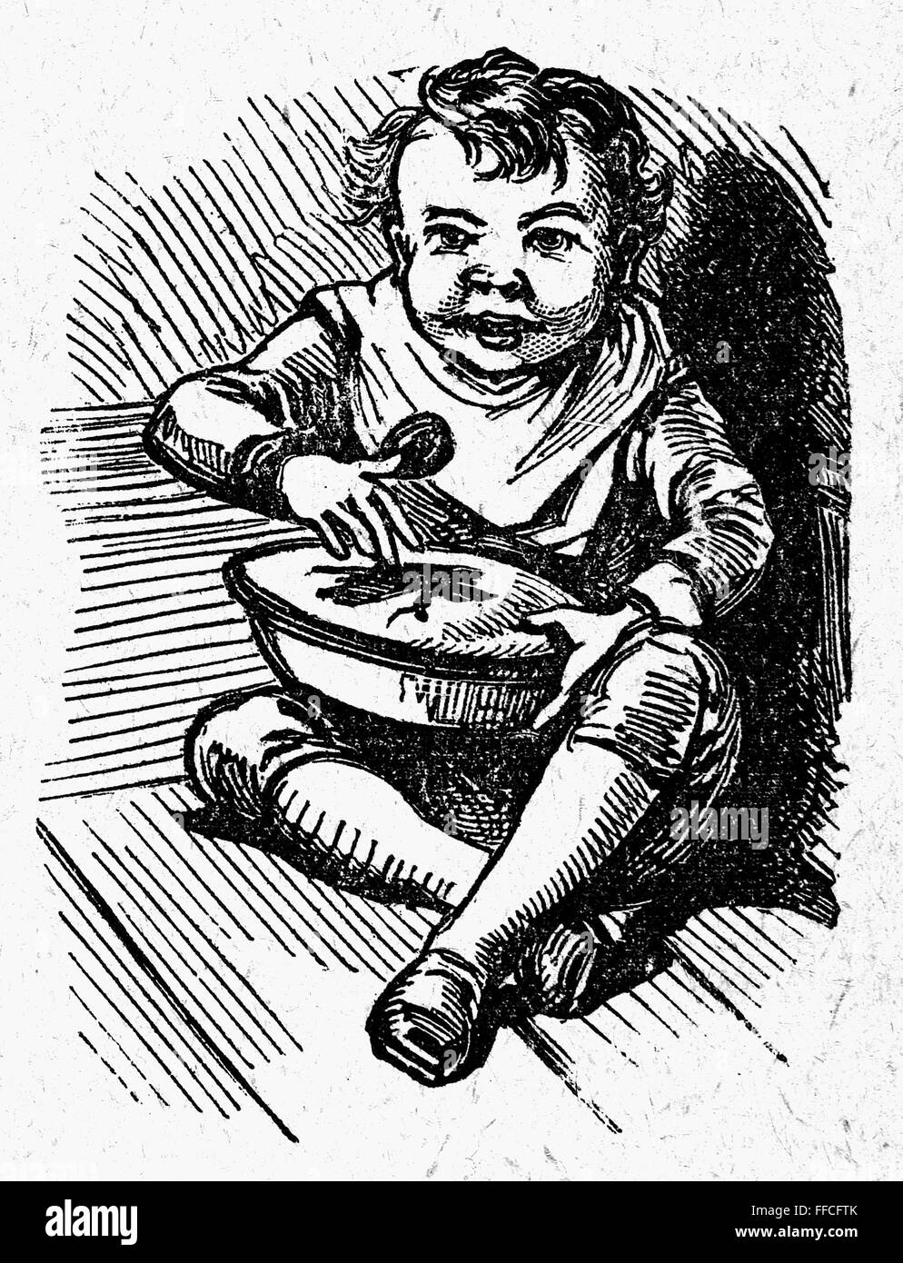 LITTLE JACK HORNER. /nWood engraving from a late-19th century edition ...