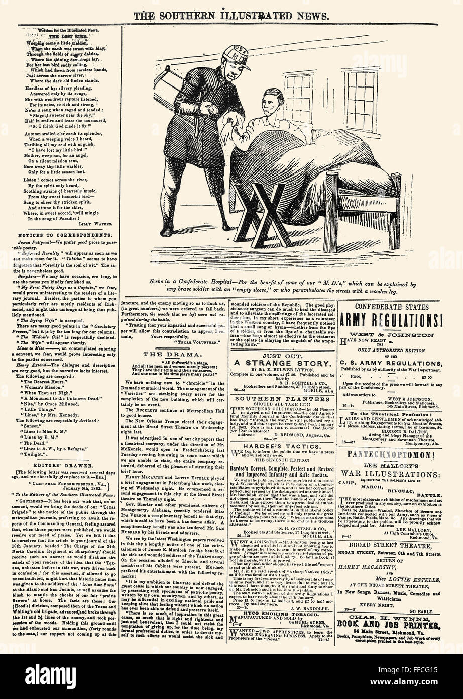 Civil war soldier bed hi-res stock photography and images - Alamy