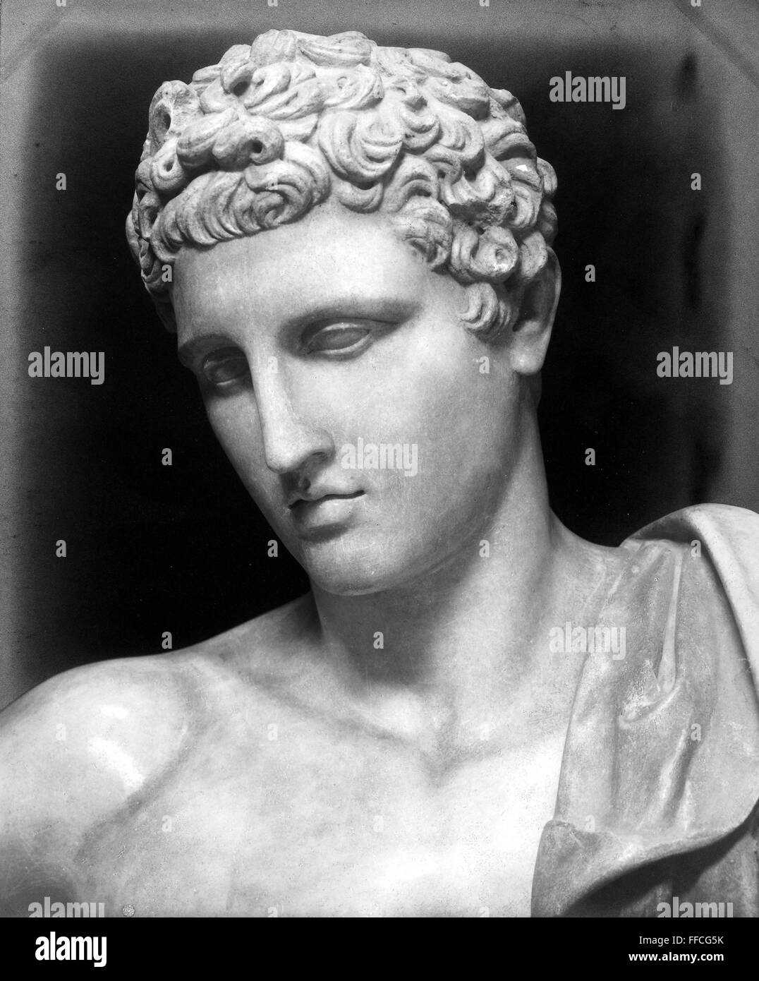 HERMES/MERCURY. /nThe Belvedere Hermes (detail); also thought to have ...