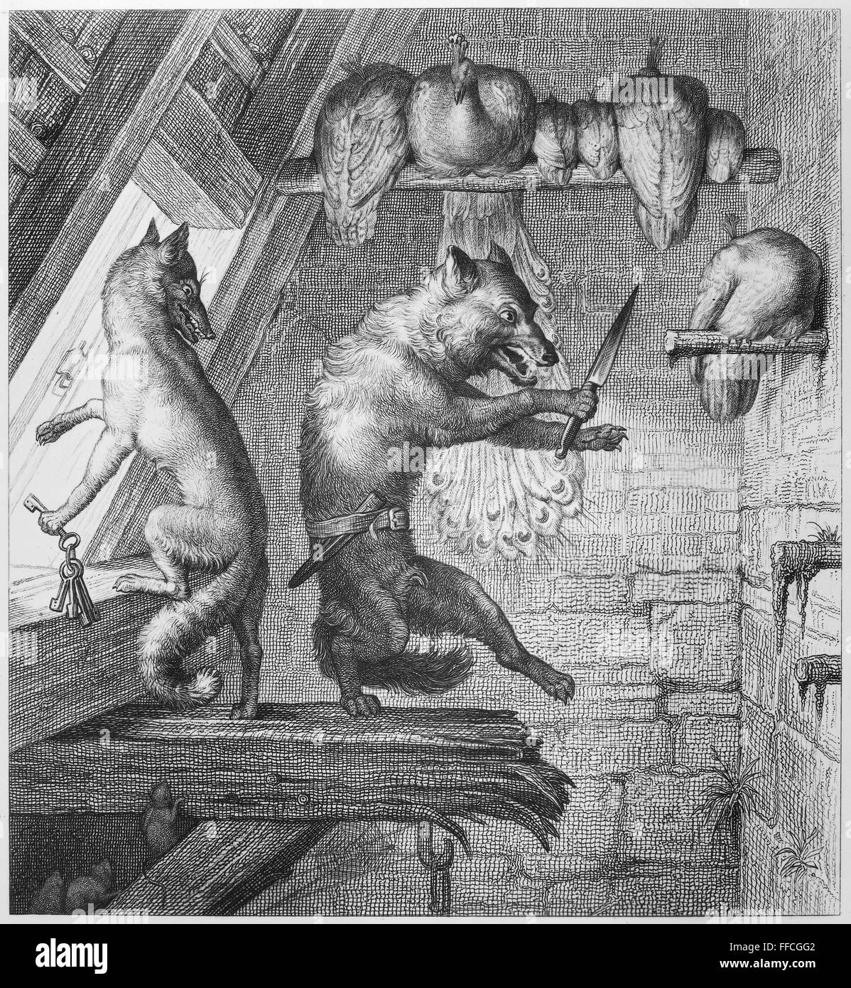 REYNARD THE FOX, 1846. /nSteel engraving, German, 1846, after Wilhelm ...