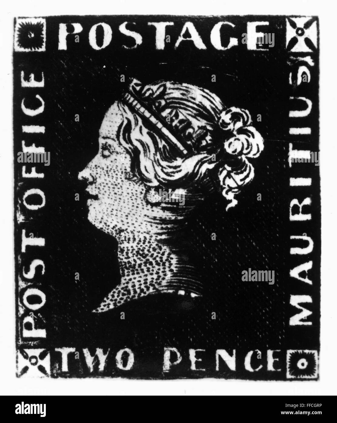 POSTAGE STAMP: MAURITIUS. /nFirst and second edition postage stamps of ...